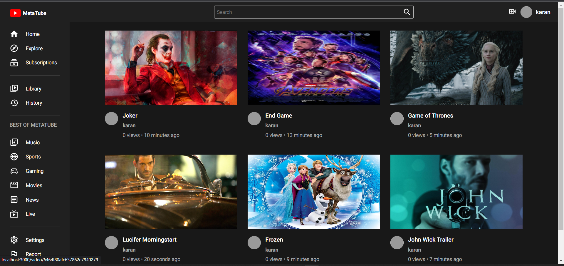 GitHub - metaphor07/YouTube-clone