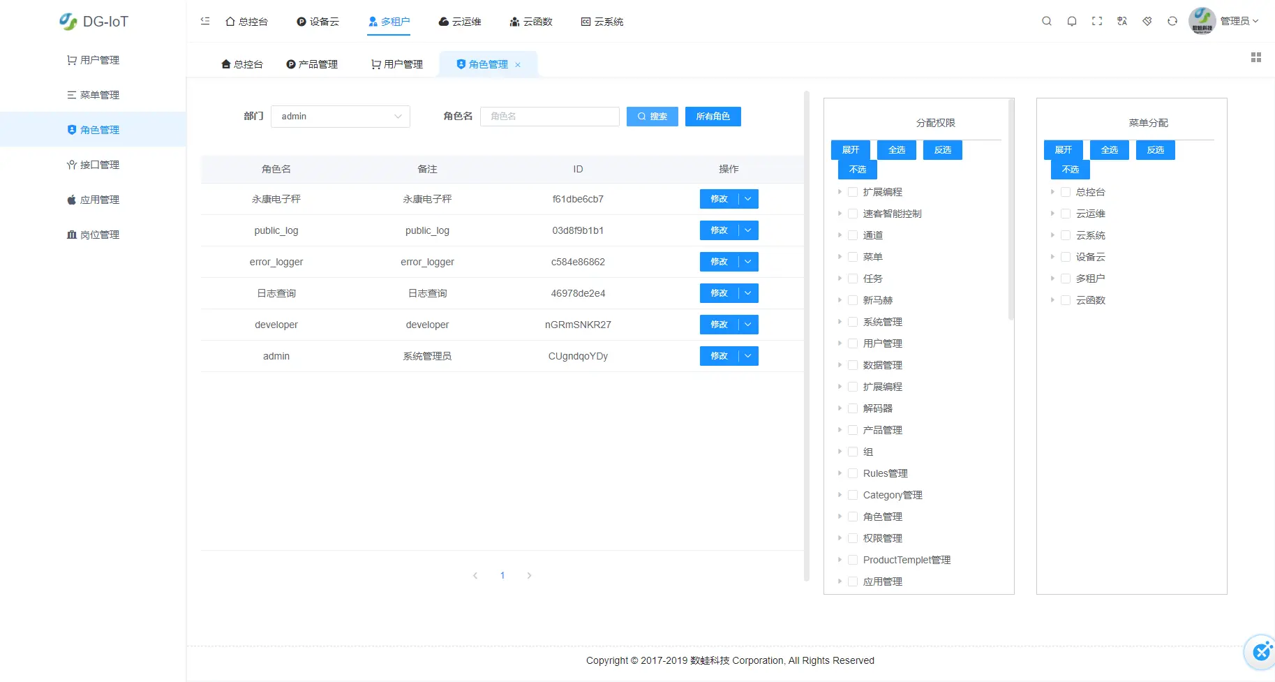 角色管理搜索功能 · Issue #292 · dgiot/dgiot · GitHub