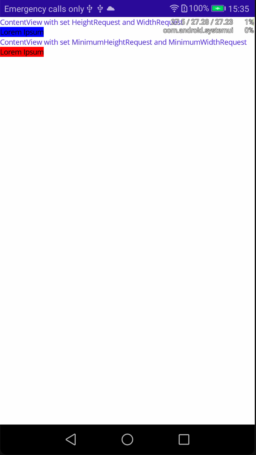 [Android] HeightRequest, WidthRequest, MinimumWidthRequest and MinimumHeightRequest are not ...