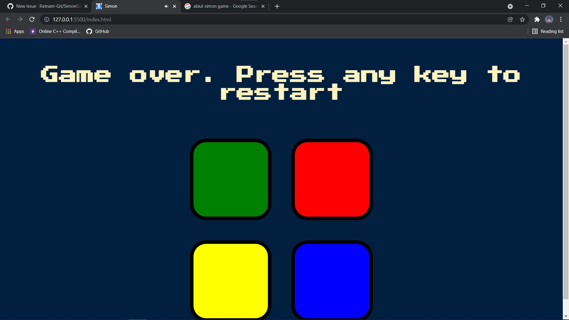 GitHub - Ratnam-Git/SimonGame: A fun game