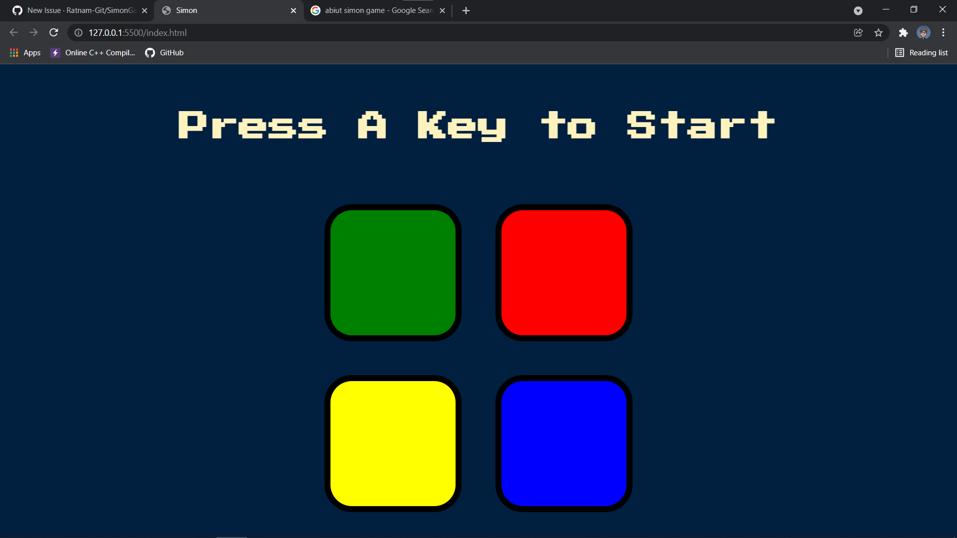 GitHub - Ratnam-Git/SimonGame: A fun game