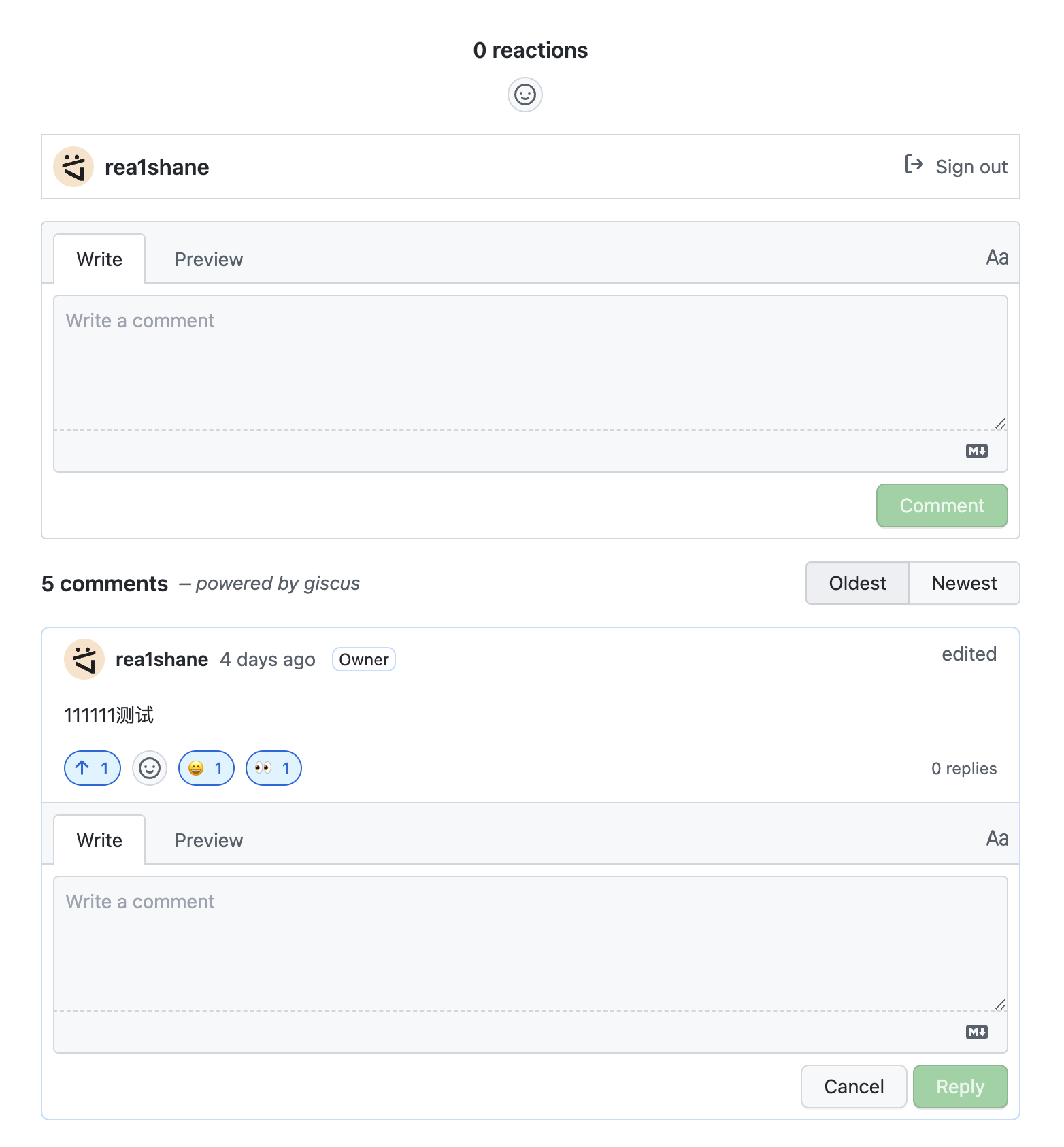 FR: Add logged in user info in comment box · Issue #1029 · giscus/giscus · GitHub