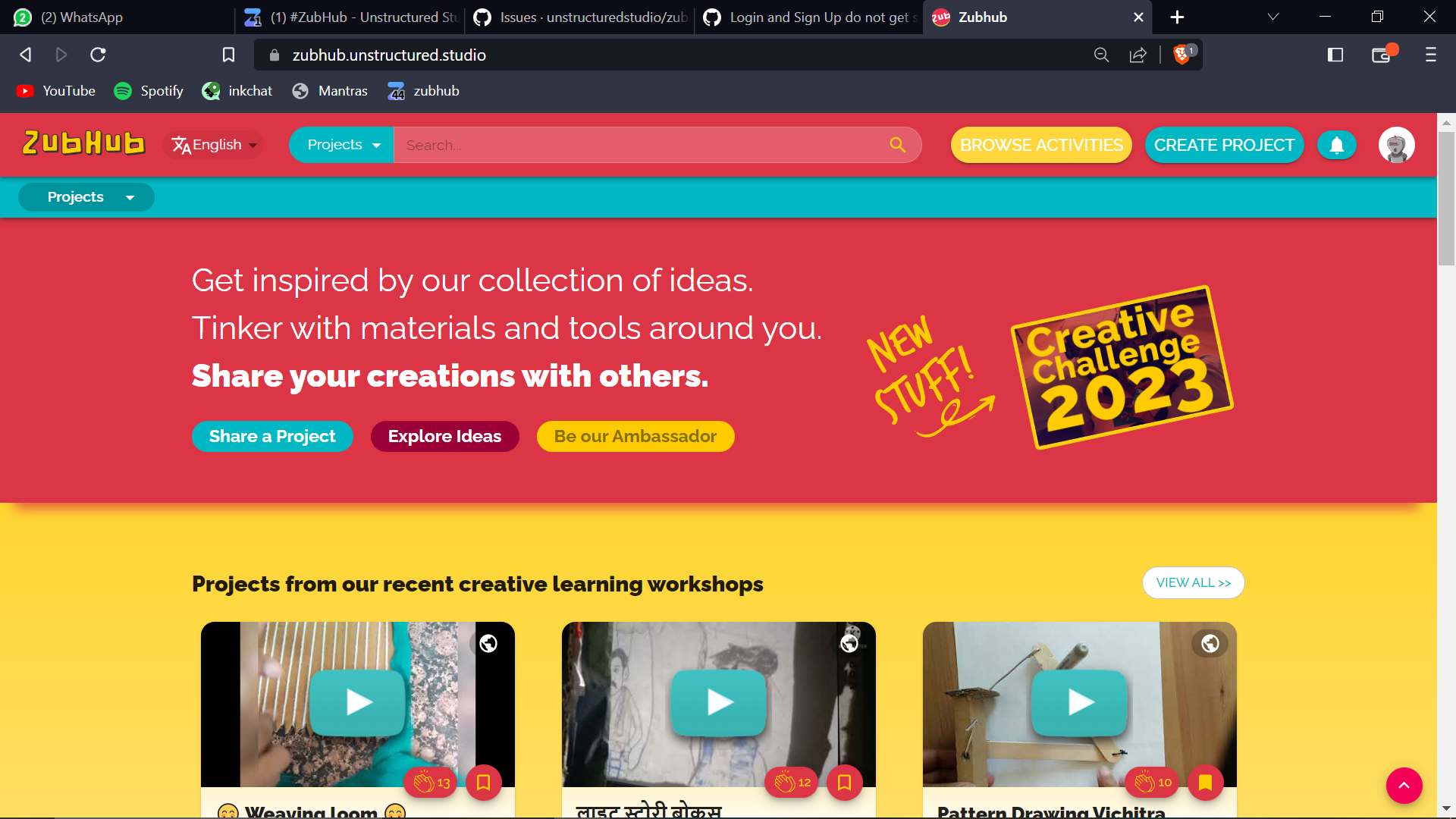 Login and Sign Up do not get scaled along with the entire page · Issue #631 · unstructuredstudio ...