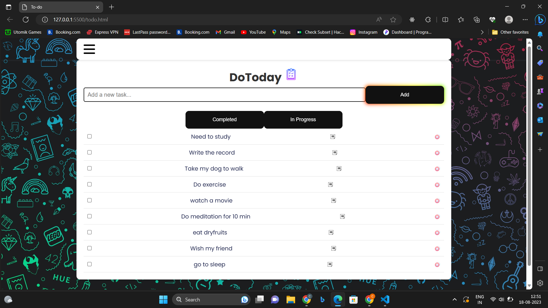 GitHub - chandhu2102/CodeClause_To-do-List: doToday: A user-friendly to ...