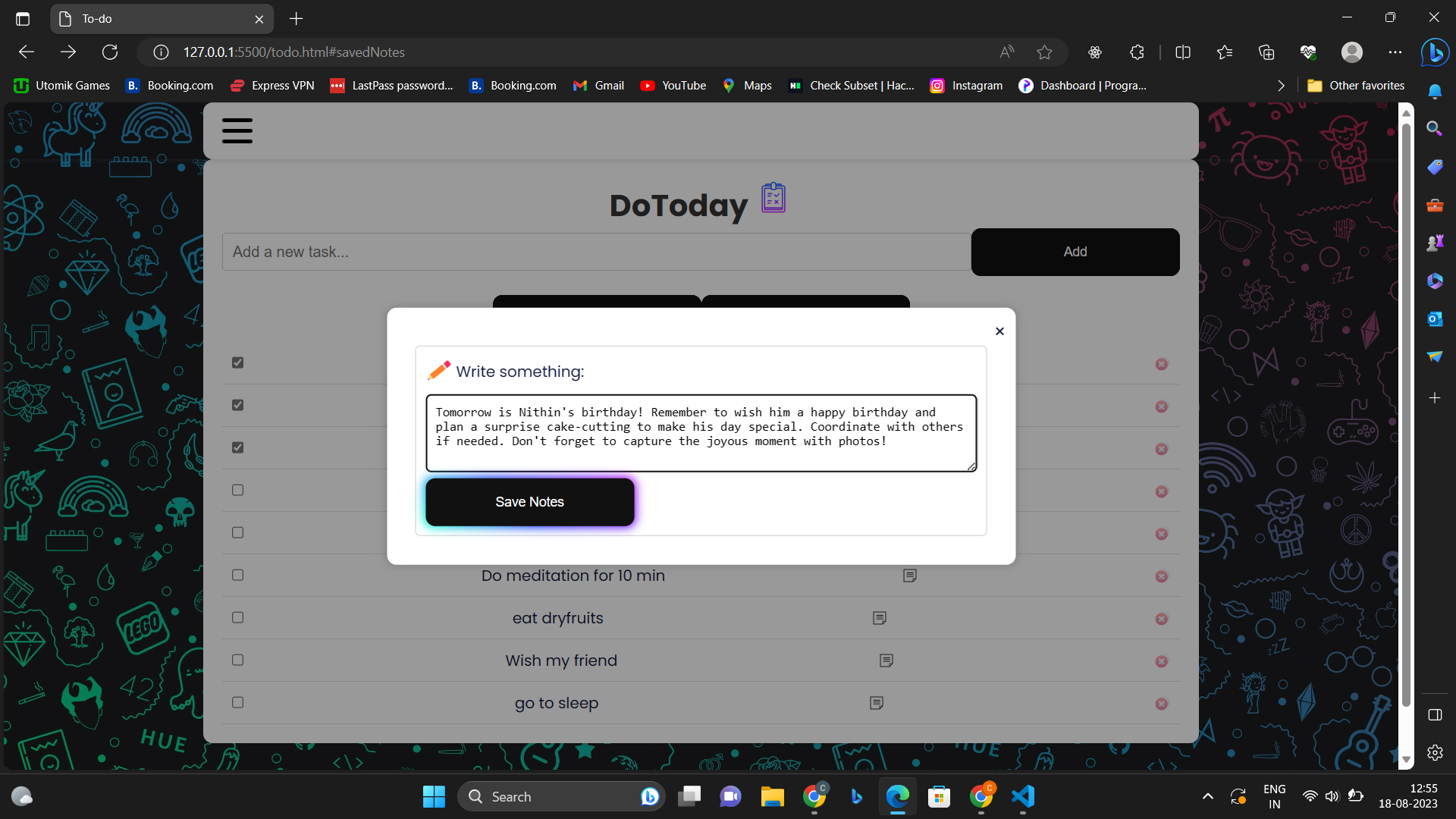 GitHub - chandhu2102/CodeClause_To-do-List: doToday: A user-friendly to-do list project enabling ...