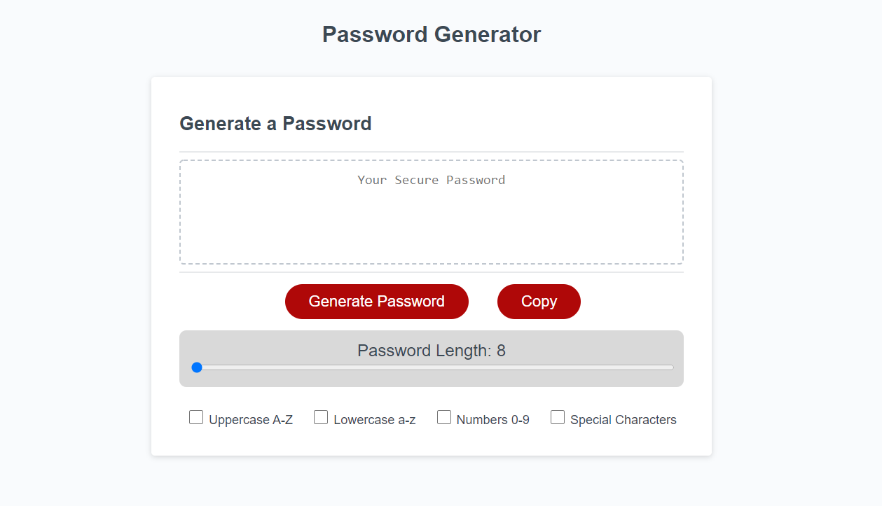 GitHub - AndrewFaugno/password-gen: Password Generator