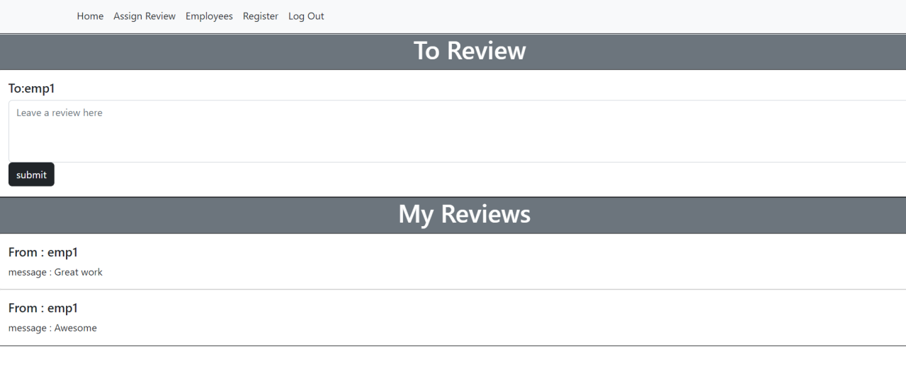 GitHub - nikitaaggarwal9/employee_review_system