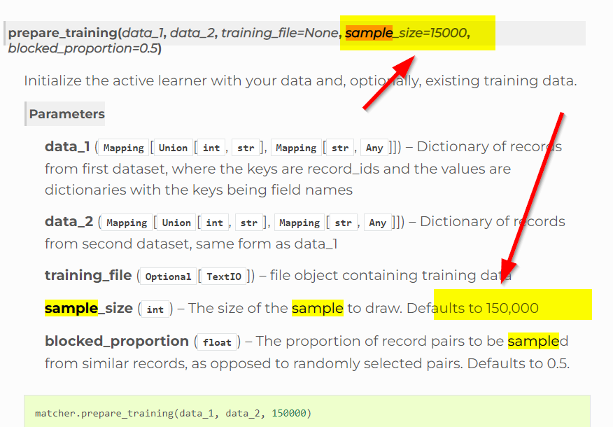 sample_size · Issue #955 · dedupeio/dedupe · GitHub