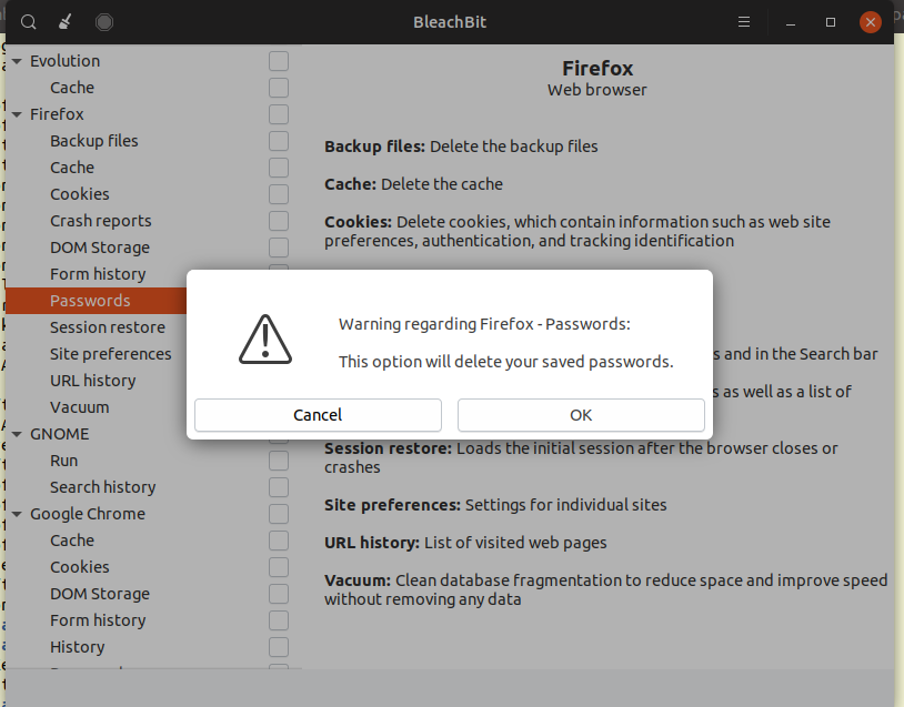 Bleaching wipe out Quickling · Issue #608 · bleachbit/bleachbit · GitHub