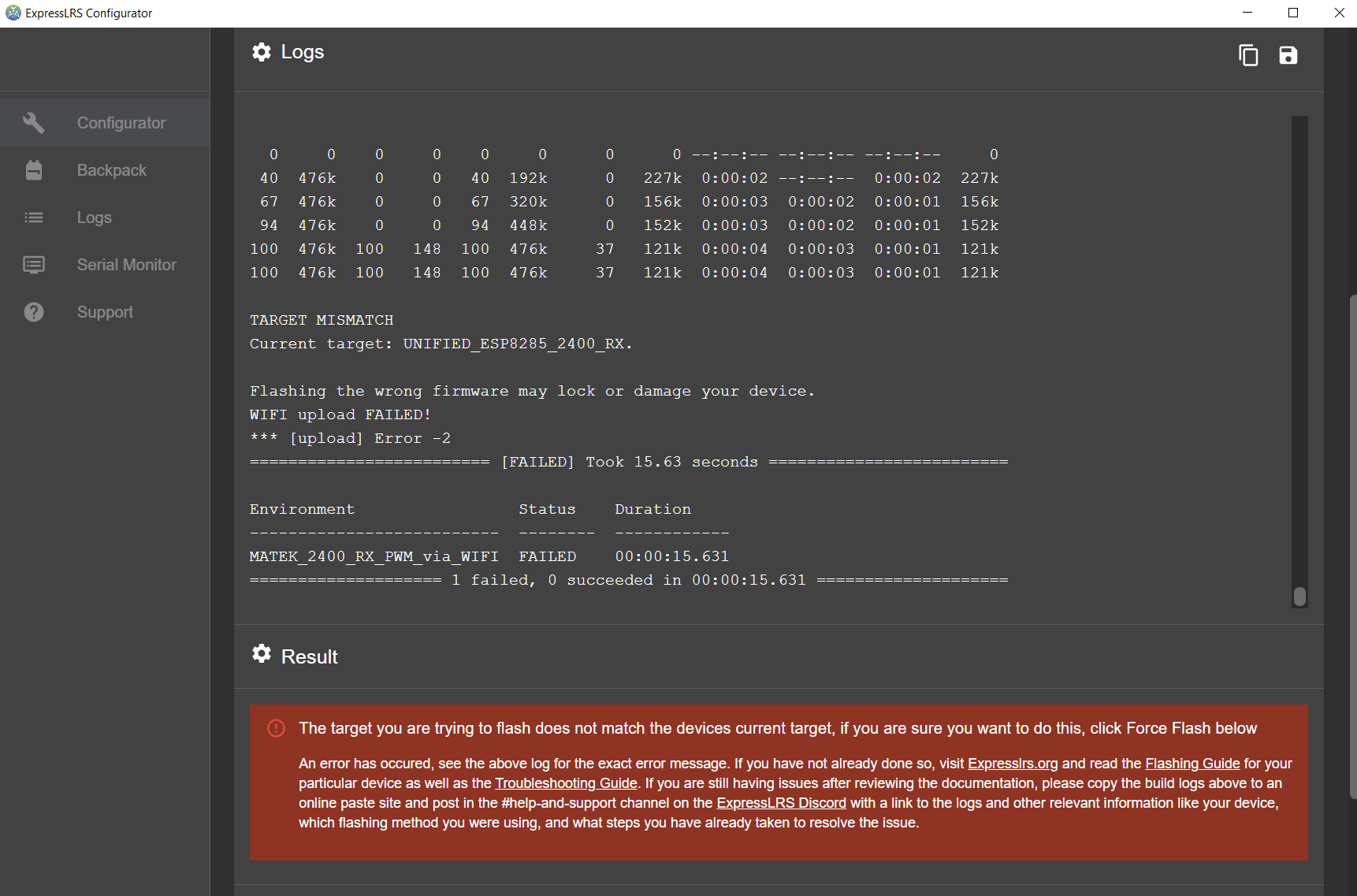 Wi Fi Device Select Error · Issue 384 · Expresslrs Expresslrs Configurator · Github