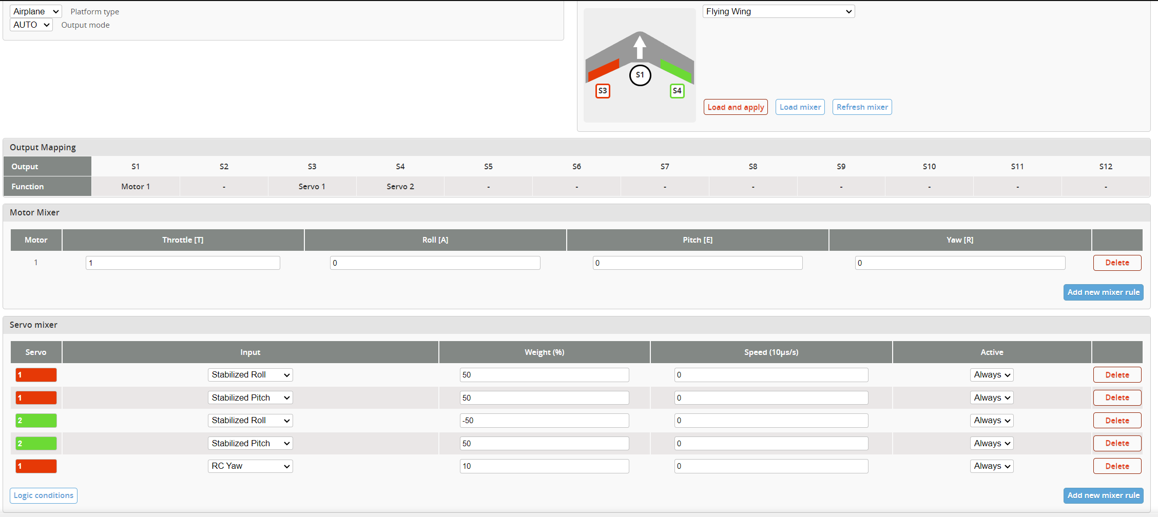 Servo mixes using RC throttle as input do not work as expected. · Issue #9117 · iNavFlight/inav ...