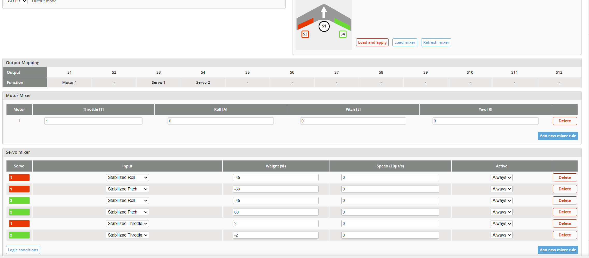 Servo mixes using RC throttle as input do not work as expected. · Issue ...