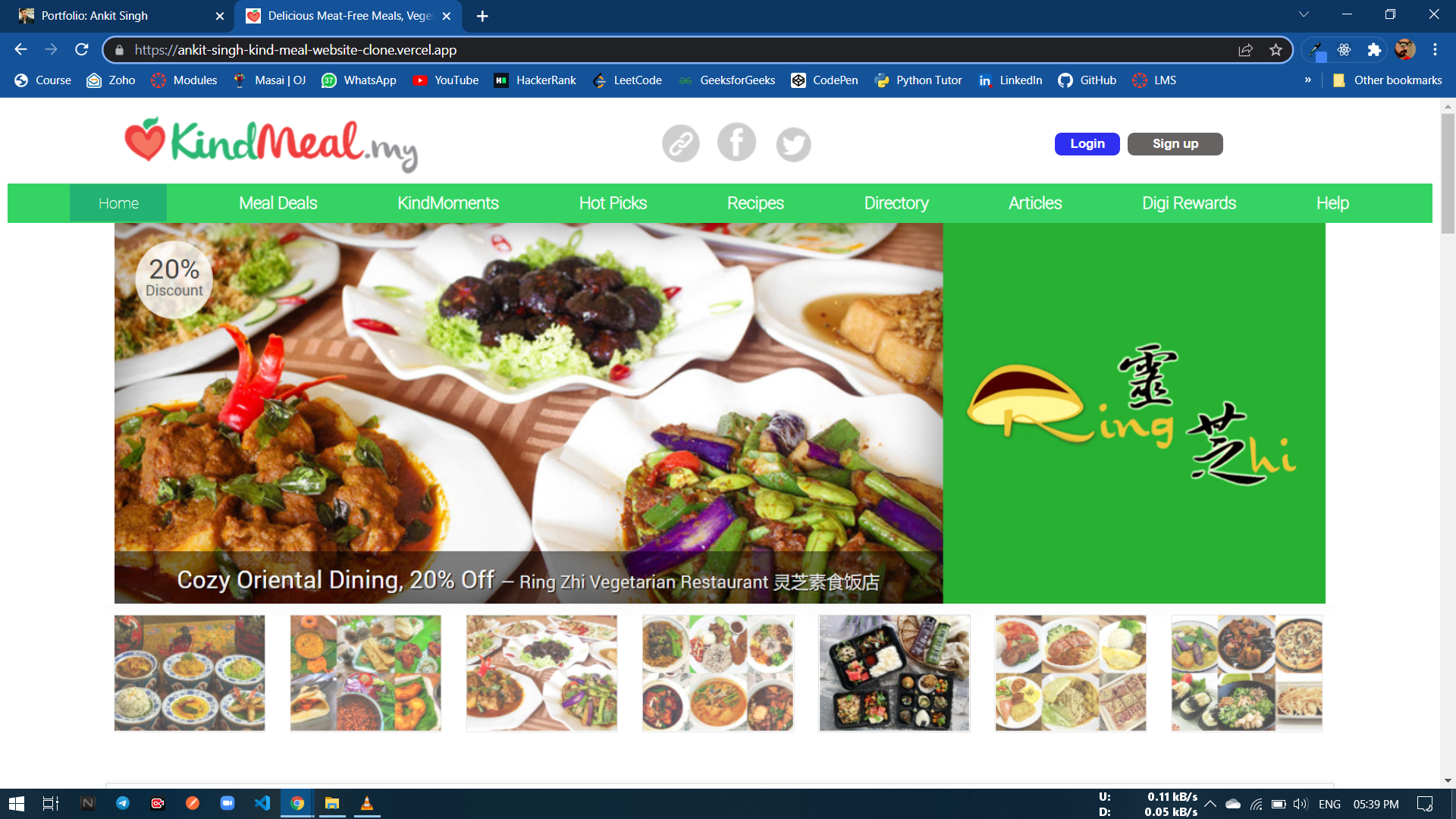 GitHub - AnkitSingh60/KindMeal-Website-Clone: This is a clone of KindMeal website and this is a ...