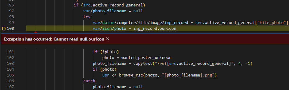Runtime on Sec Records · Issue #10703 · goonstation/goonstation · GitHub