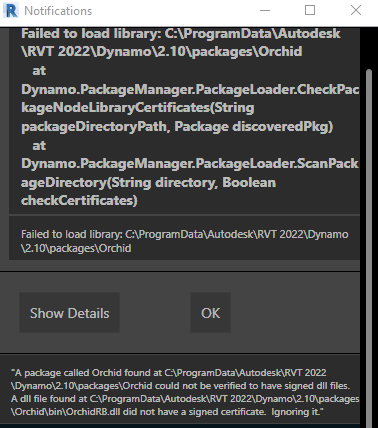 Problem with instalation of Orchid package (cannot see Orchid package in Dynamo) · Issue #135 ...