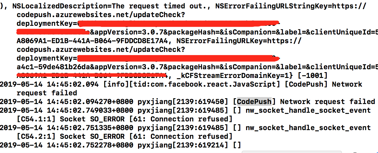 In RN0.59.5, always get "Network request " in physical device · Issue #1586 · microsoft/react ...