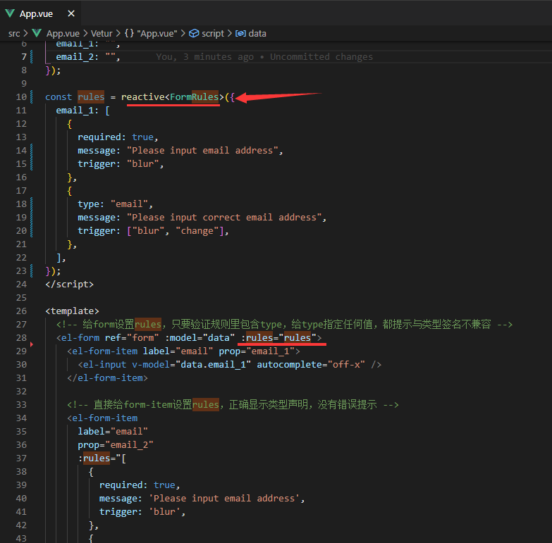 [Bug Report] [Component] [form] form 校验规则触发方式为 string[]时提示类型错误. · Issue #7671 · element-plus ...