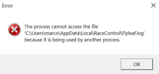 [BUG] Cannot open the RaceControl more than once · Issue #356 · robvdpol/RaceControl · GitHub