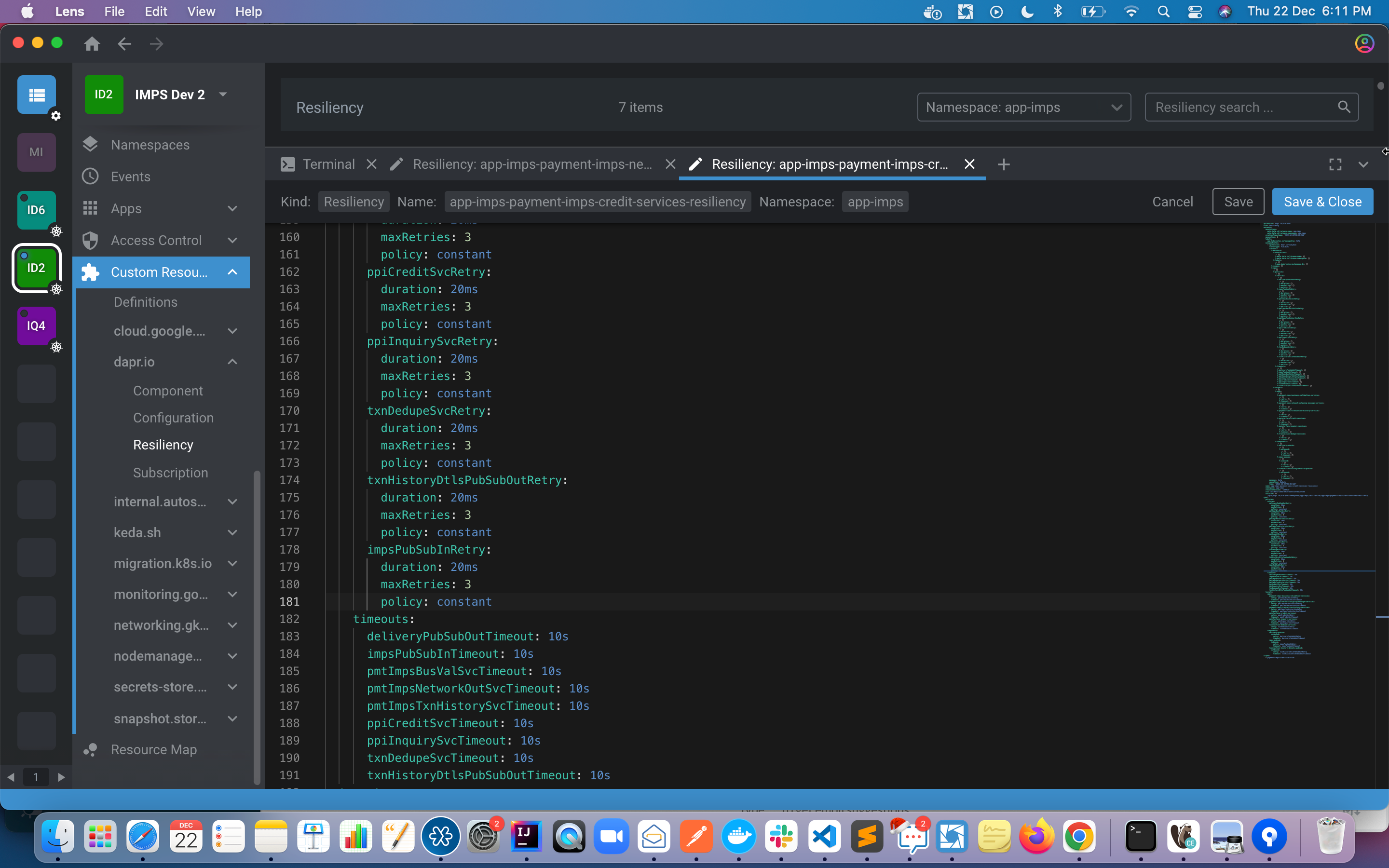 Subscription Or Service Calls Happening Indefinitely Even When Maxretries Configured In Dapr