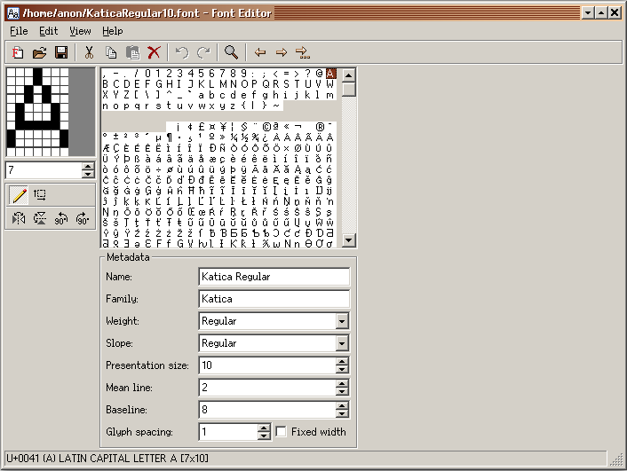 Font Editor: Sorting glyphs by Unicode block layout issue · Issue ...
