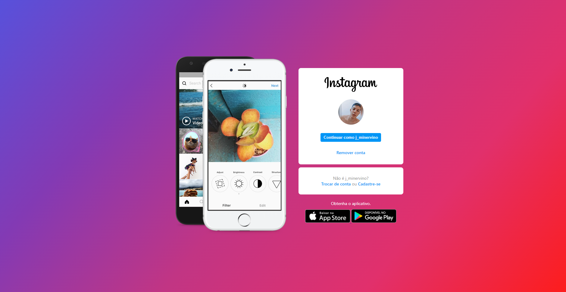 GitHub - jminervino/interface-instagram-login: Copia da interface de ...
