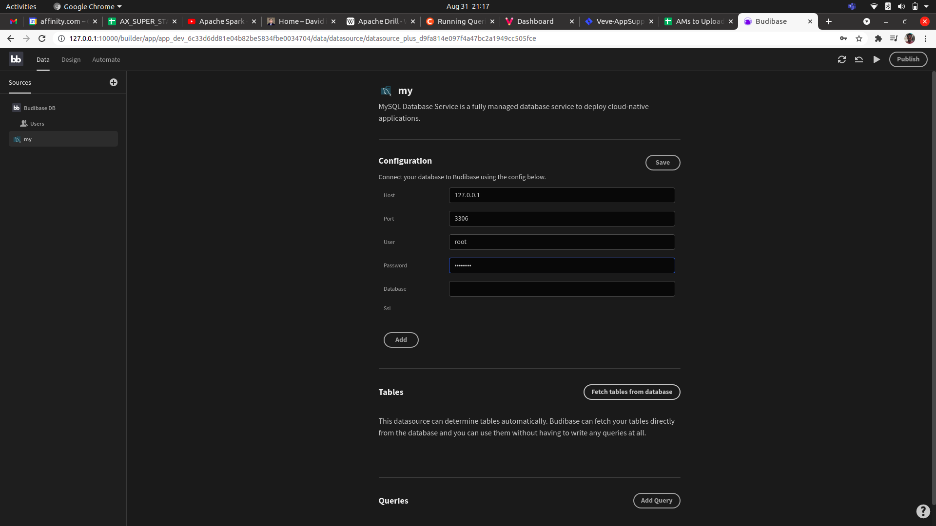 Not able to Create mysql datasource · Issue #2510 · Budibase/budibase · GitHub