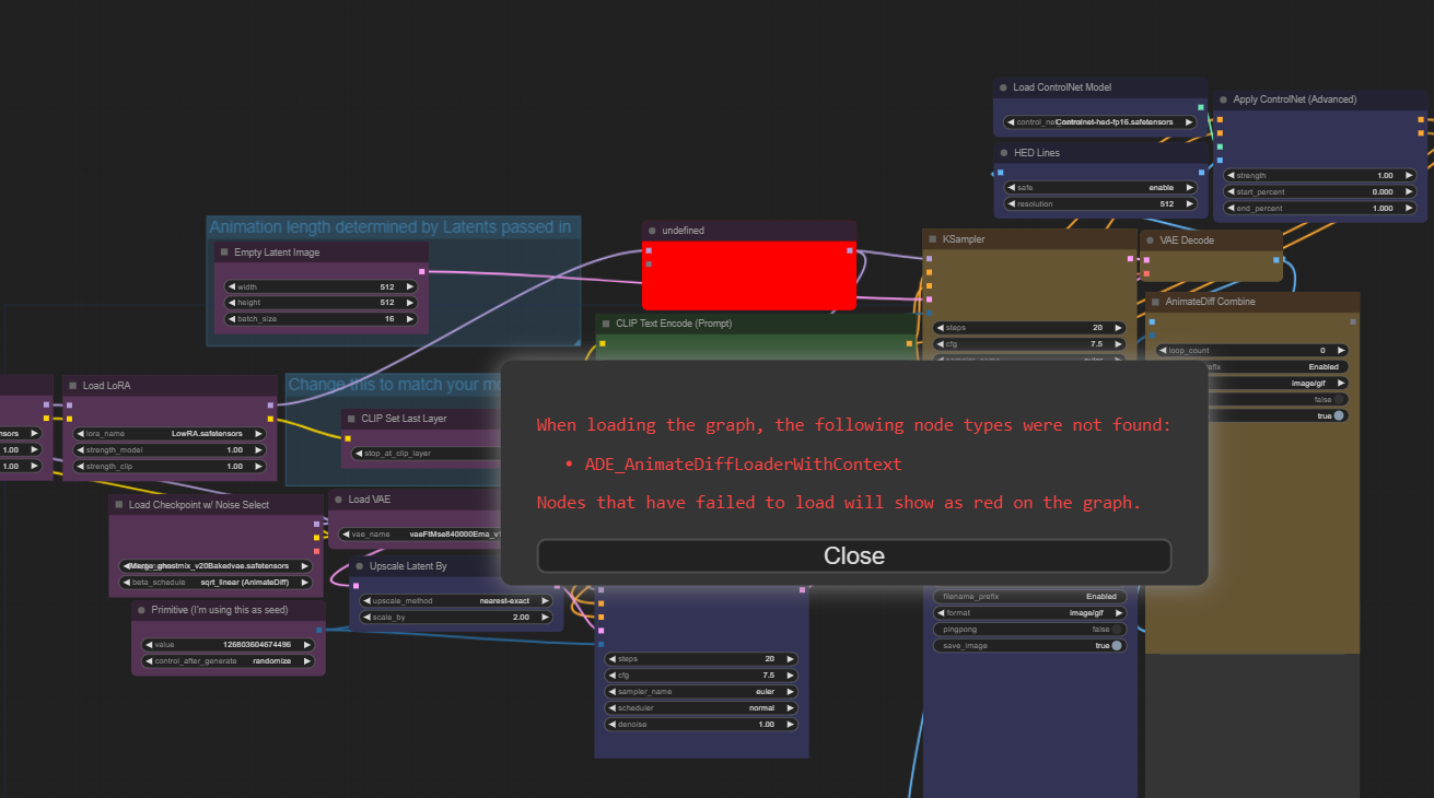[Rare bug] After first attempt Queue Prompt works, anything after returns error until ComfyUI is ...