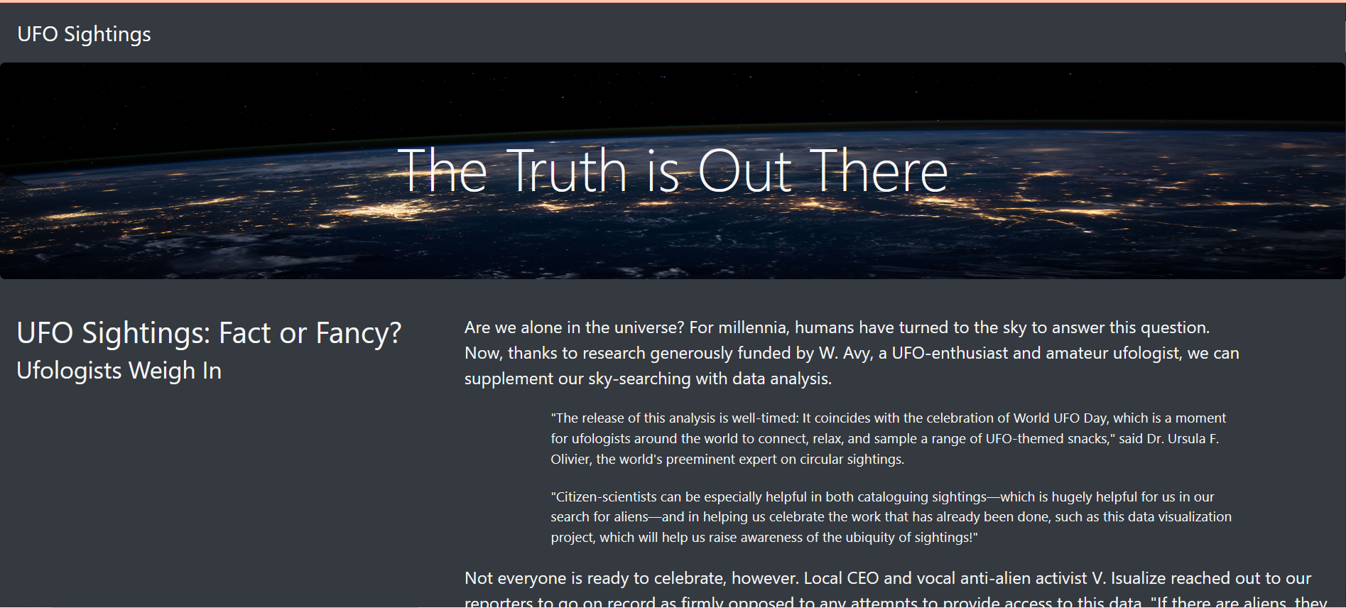 GitHub - lewars1108/UFOs: Module 11