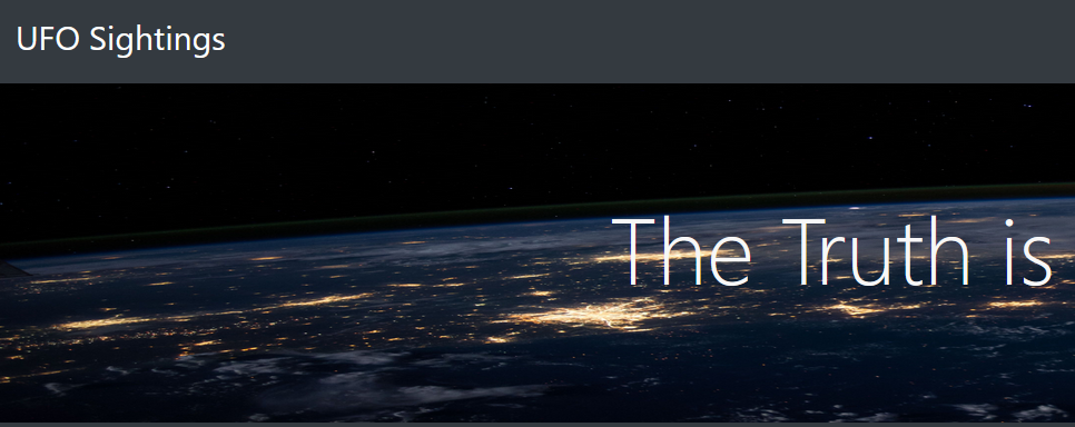 GitHub - lewars1108/UFOs: Module 11