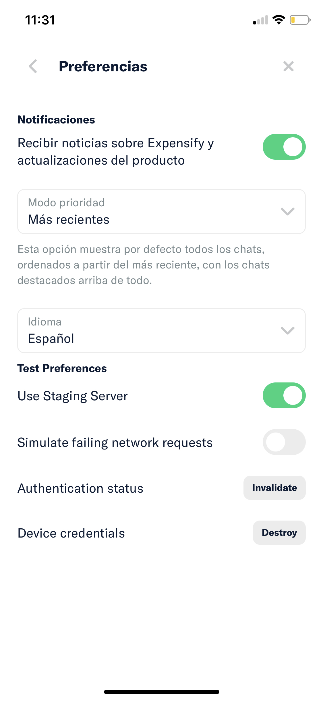 Offline- Changing language English to Spanish in offline in device 1 is ...