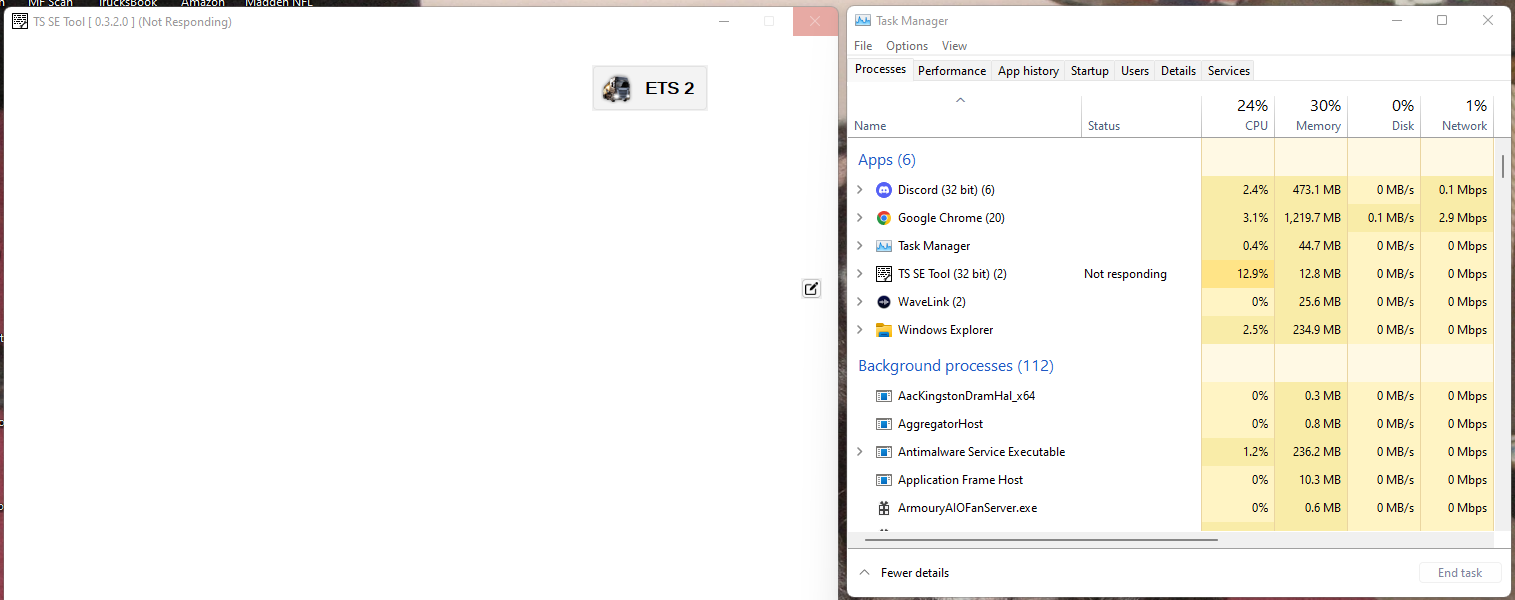 Program only visible in task manager · Issue #27 · LIPtoH/TS-SE-Tool · GitHub