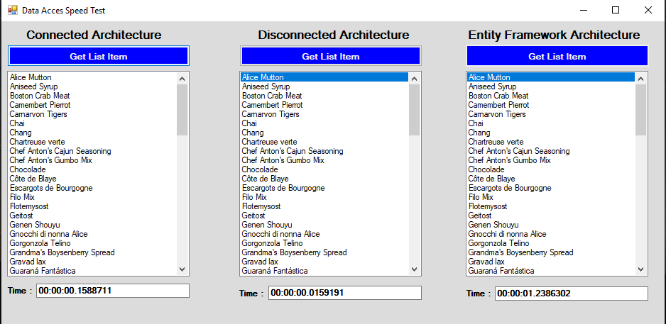 GitHub - Emrah-Yilmaz/Data-Access-Speed-Test: Connected Architecture ...