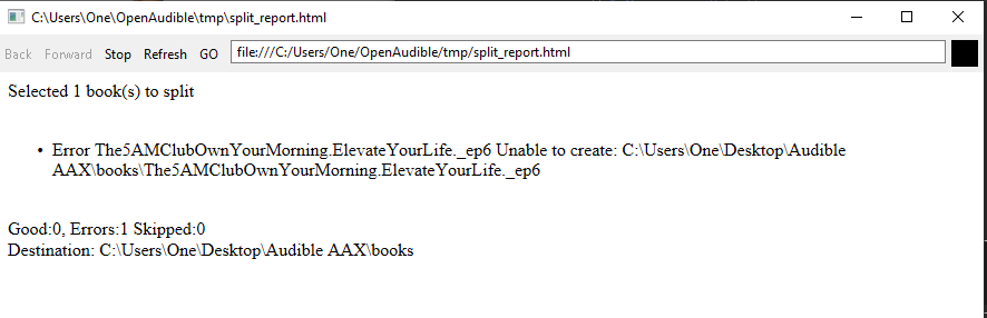 Splitting Books Isn't working · Issue #755 · openaudible/openaudible · GitHub
