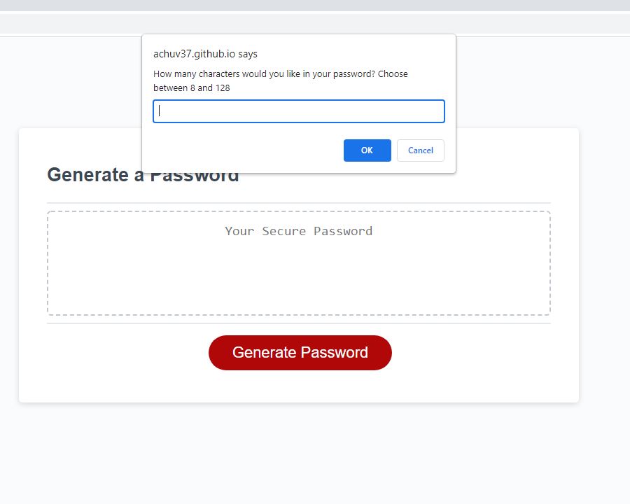 GitHub - achuv37/Secured-Random-Password-Generator
