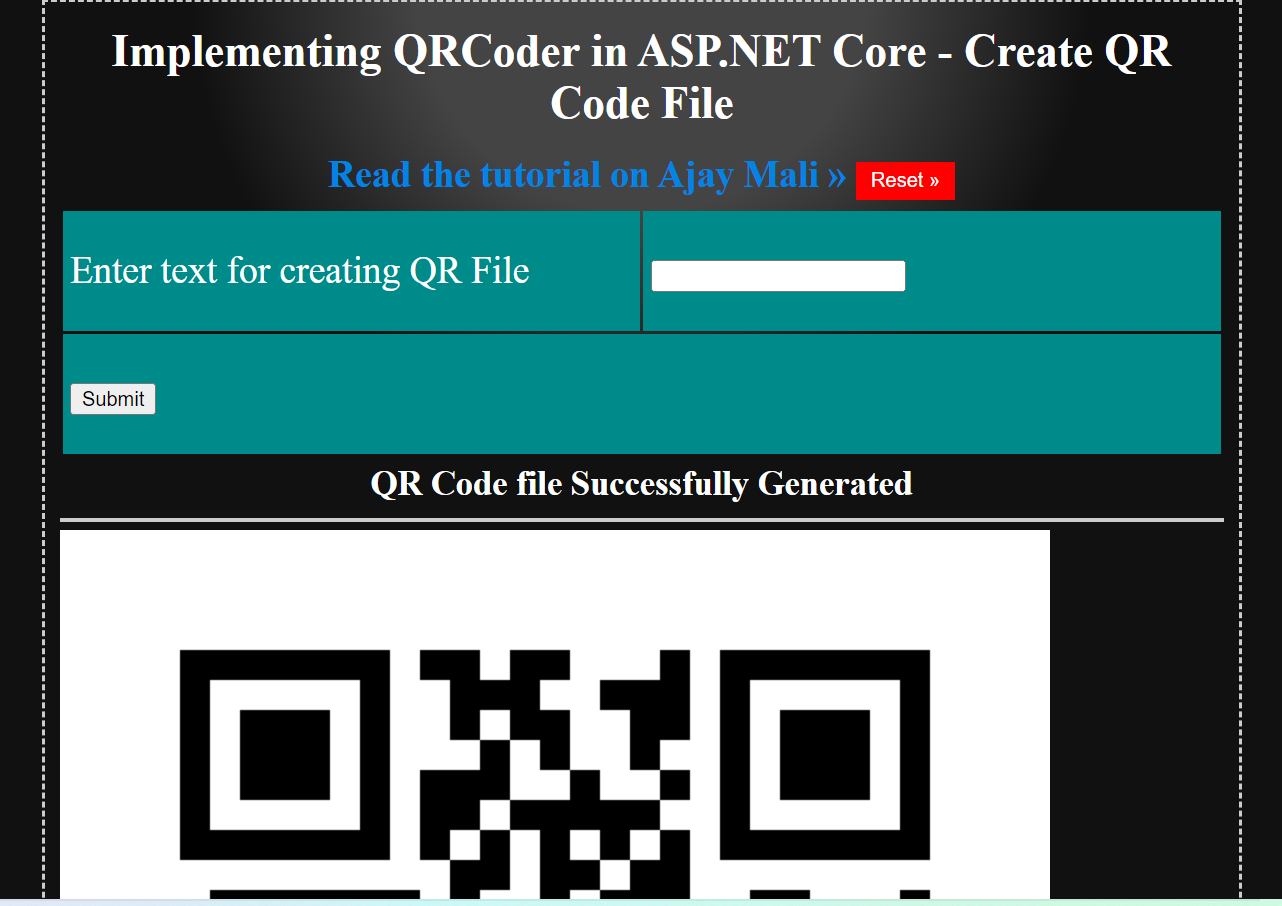 GitHub - Ajjumali/QRGenerator