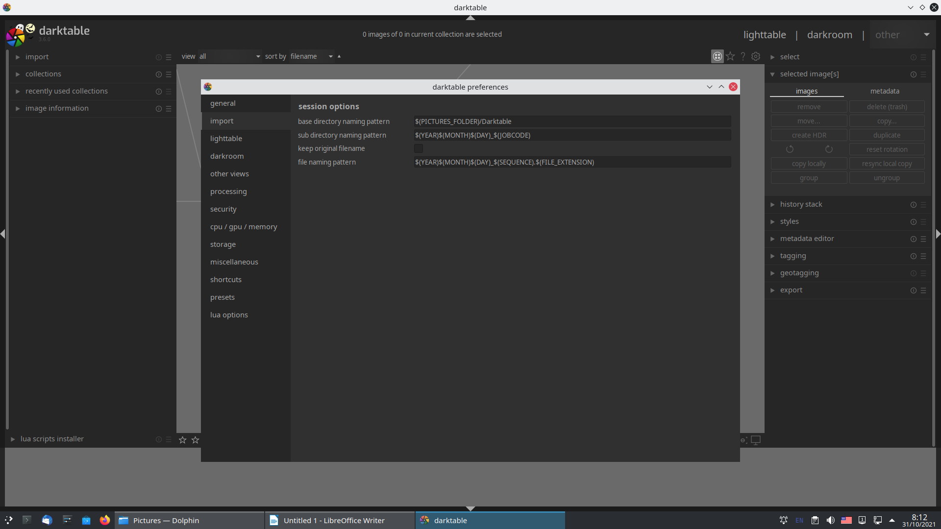 Import problem info · Issue #10304 · darktable-org/darktable · GitHub