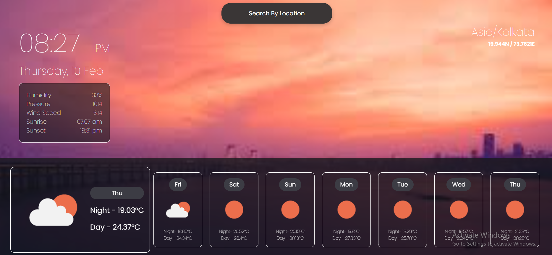 GitHub - amrutaBanait/weather-forecast-mini-app: A mini application for ...