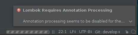 The plug-in requires configuration of the project even if the project does not use Lombok ...