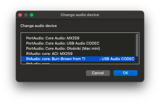 MacOS + sound card usb = invalid number of channels · Issue #1550 · GrandOrgue/grandorgue · GitHub