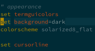 cursorline doesn't highlight some characters · Issue #95 · lifepillar/vim-solarized8 · GitHub