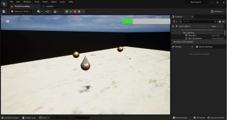 GitHub - gpavithra673/EX-NO-02-Player-movement-using-pawn
