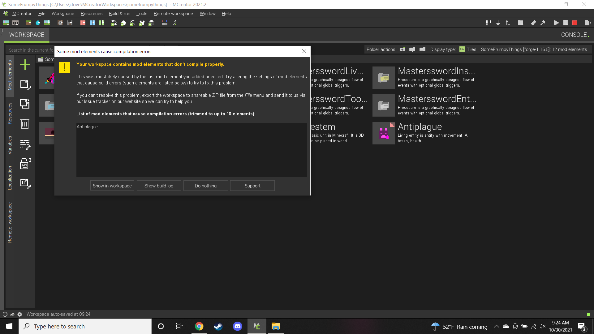 model not letting me run the game glitch? · Issue #1945 · MCreator/MCreator · GitHub