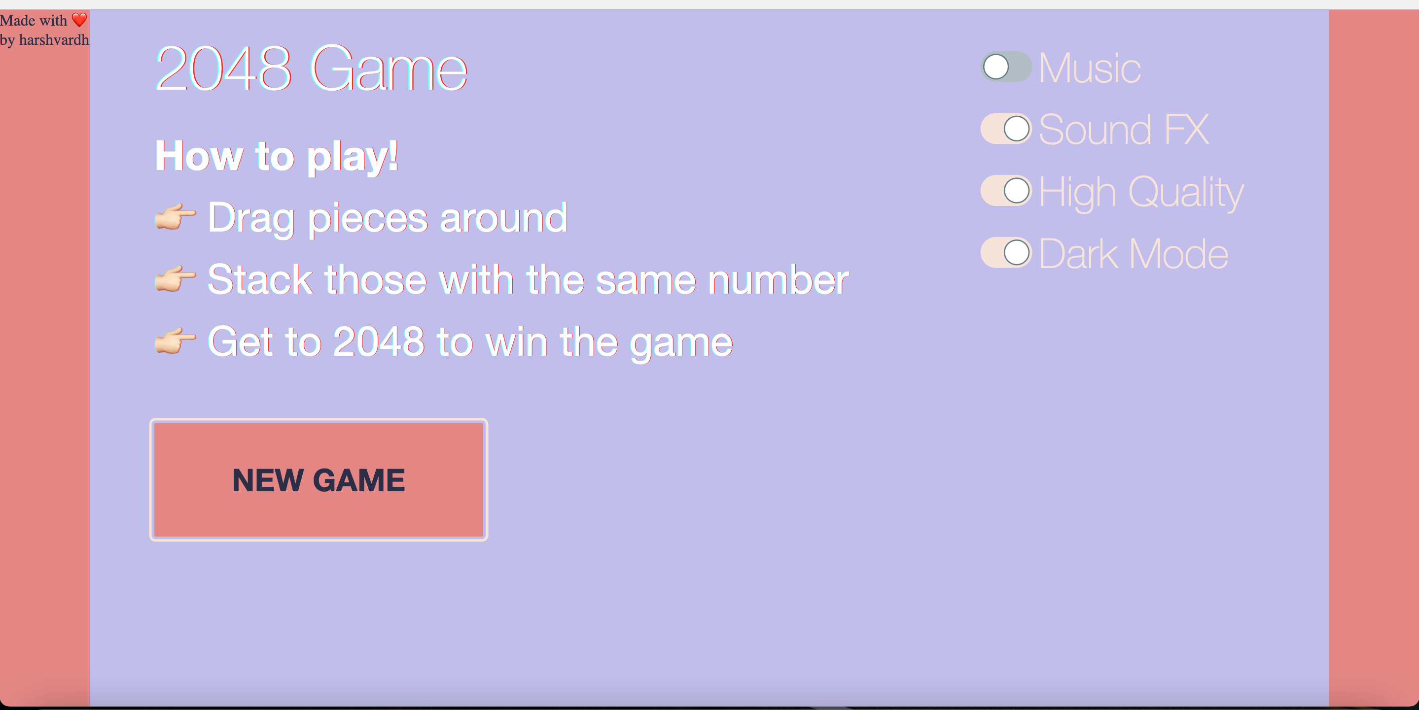 GitHub - harshvardhan2804/2048_Game: A 2048 Game