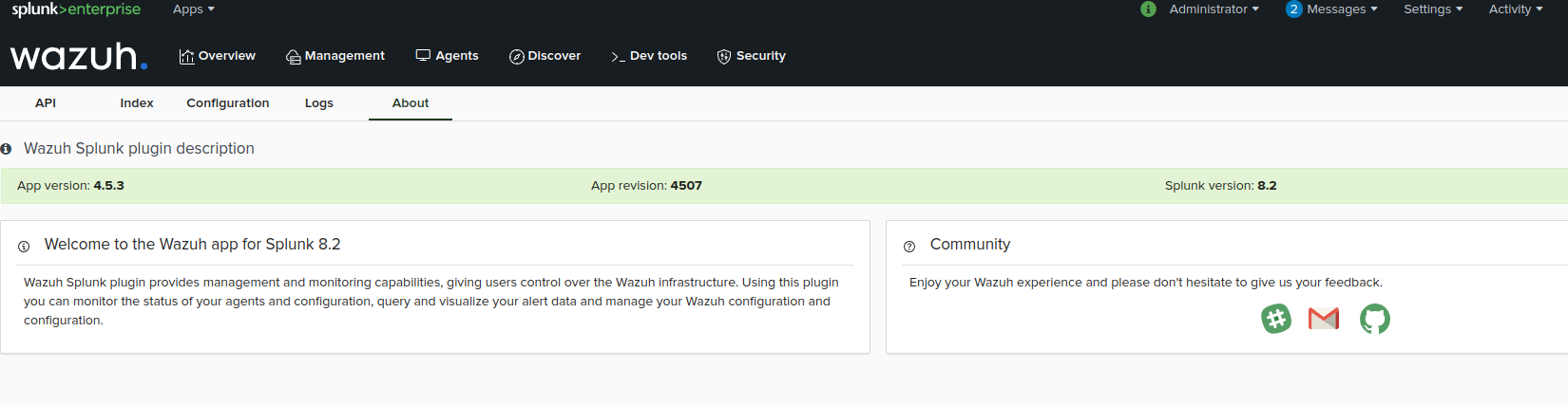 Release 453 Release Candidate Rc2 Splunk Ui Regression Testing · Issue 1484 · Wazuhwazuh