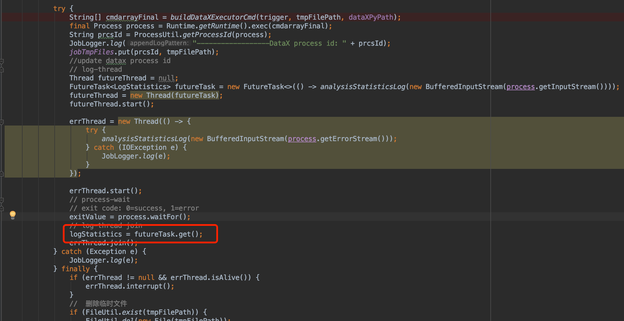 发现一个严重的bug，导致任务一直阻塞 · Issue #487 · WeiYe-Jing/datax-web · GitHub