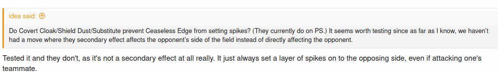 The enemy Trainer does not faint properly when Ceaseless Edge is used ...