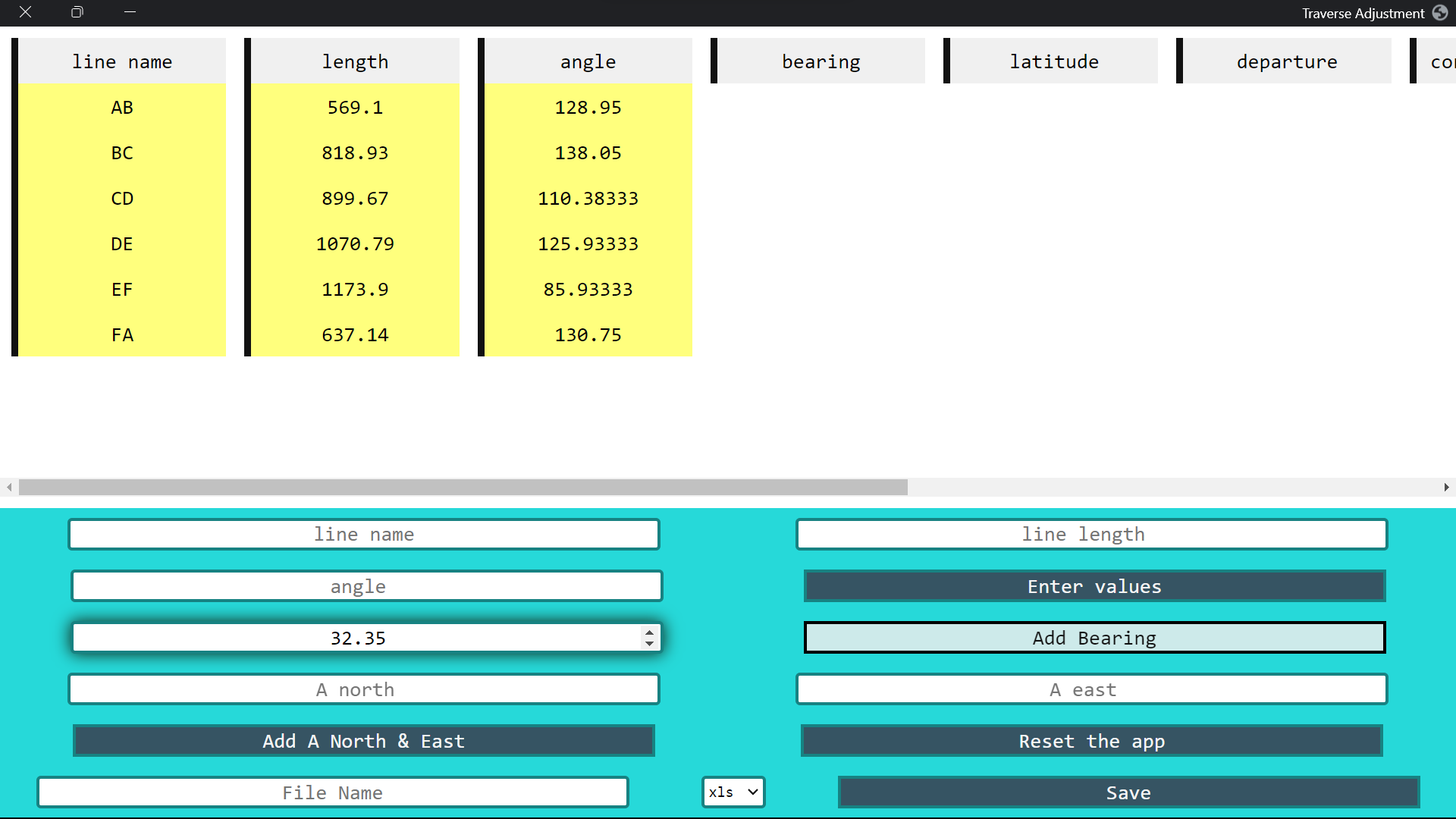 GitHub - devmousa/Traverse-Adjustment