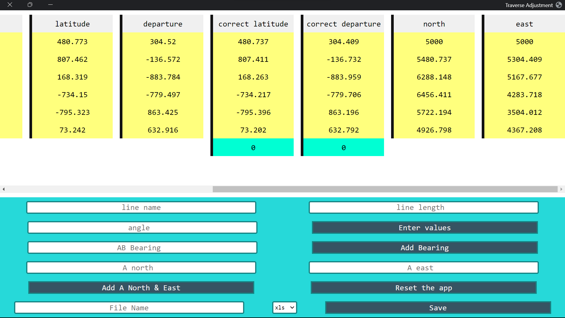 GitHub - devmousa/Traverse-Adjustment
