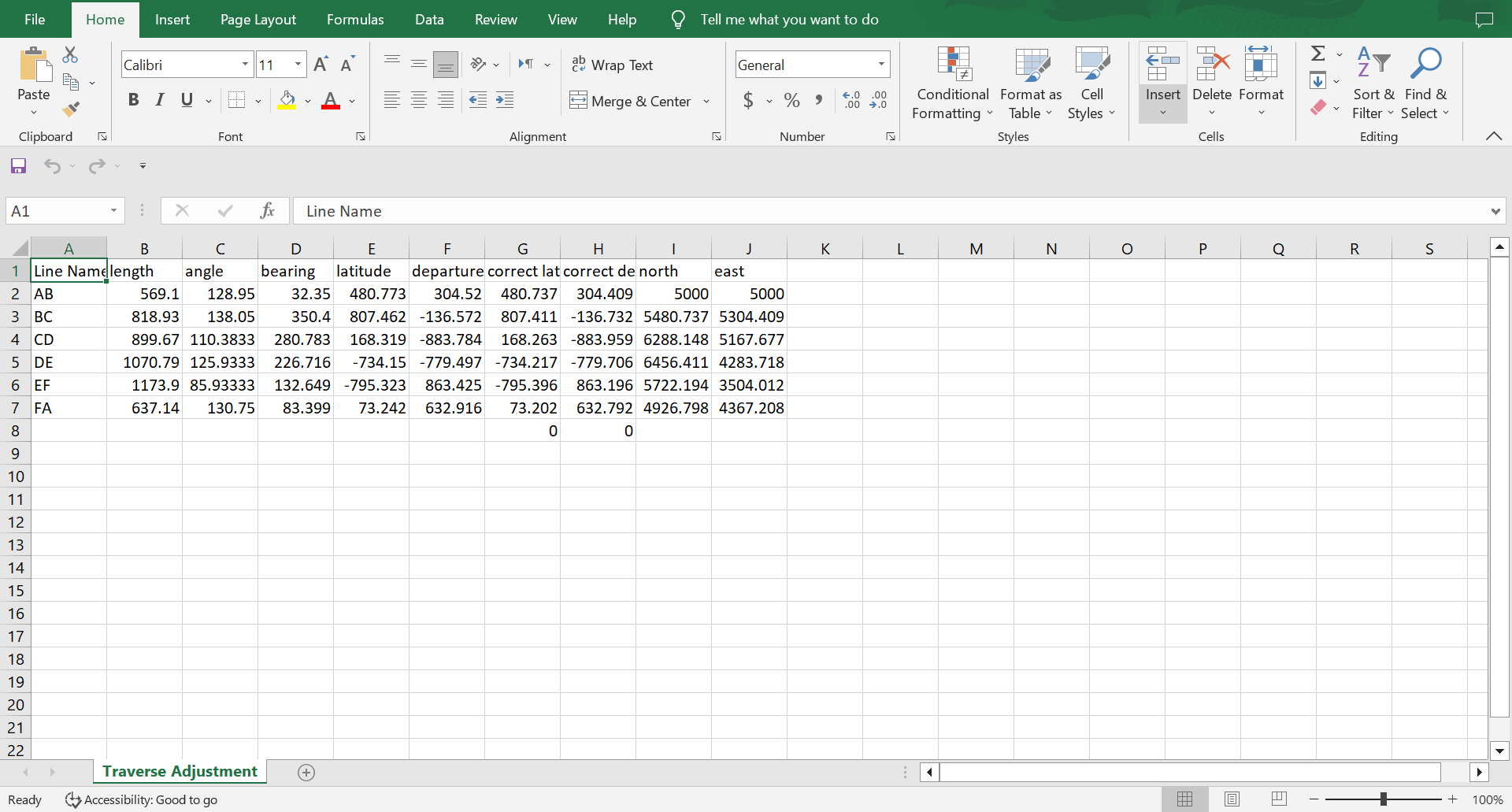 GitHub - devmousa/Traverse-Adjustment