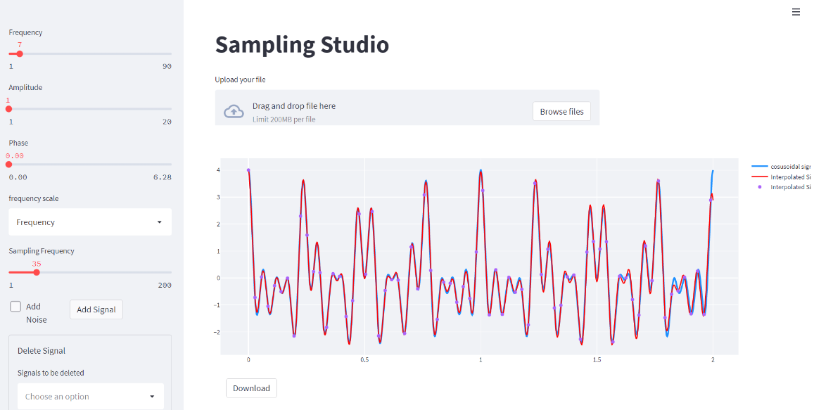 GitHub - Rawda-Yousry/Sampling_Studio